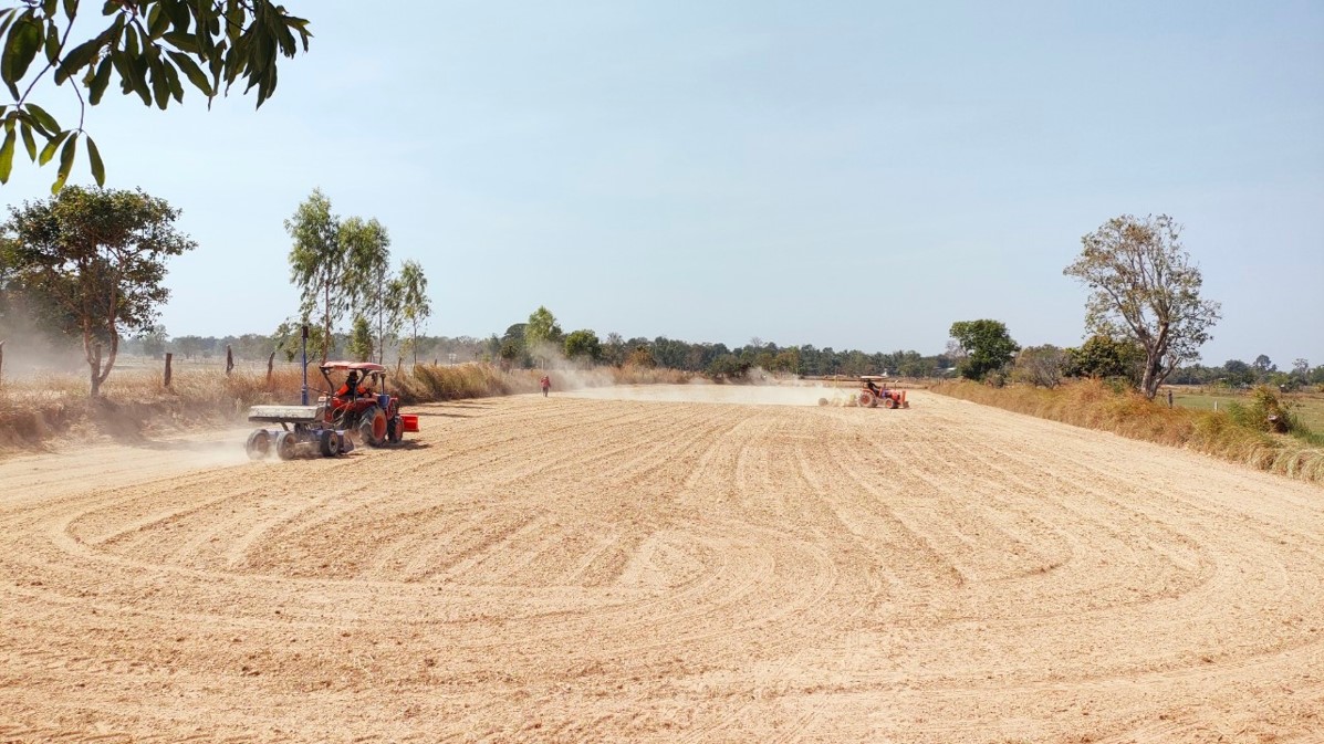 Laser Land Leveling 2023 – Organic rice, good quality rice from Surin ...